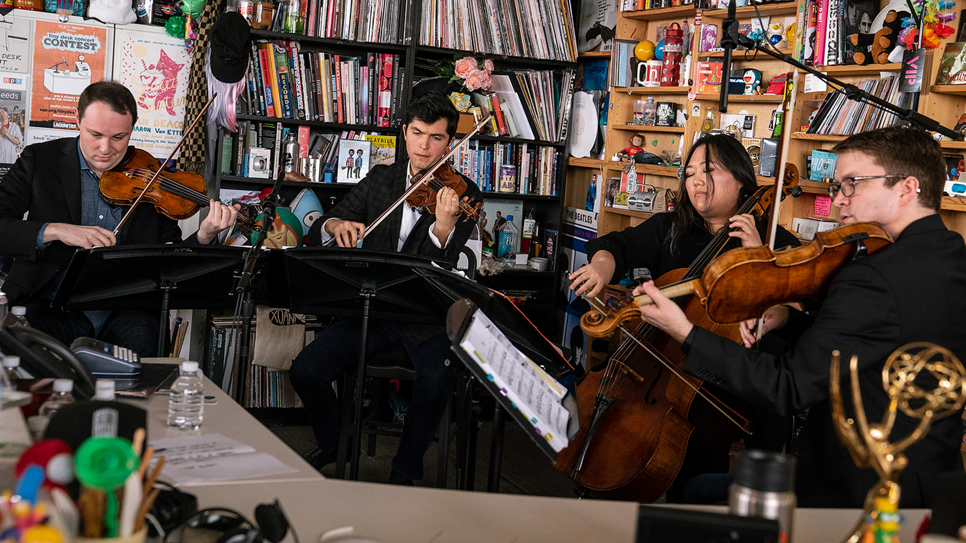 Video: Watch The Calidore String Quartet Perform At The Tiny Desk : NPR