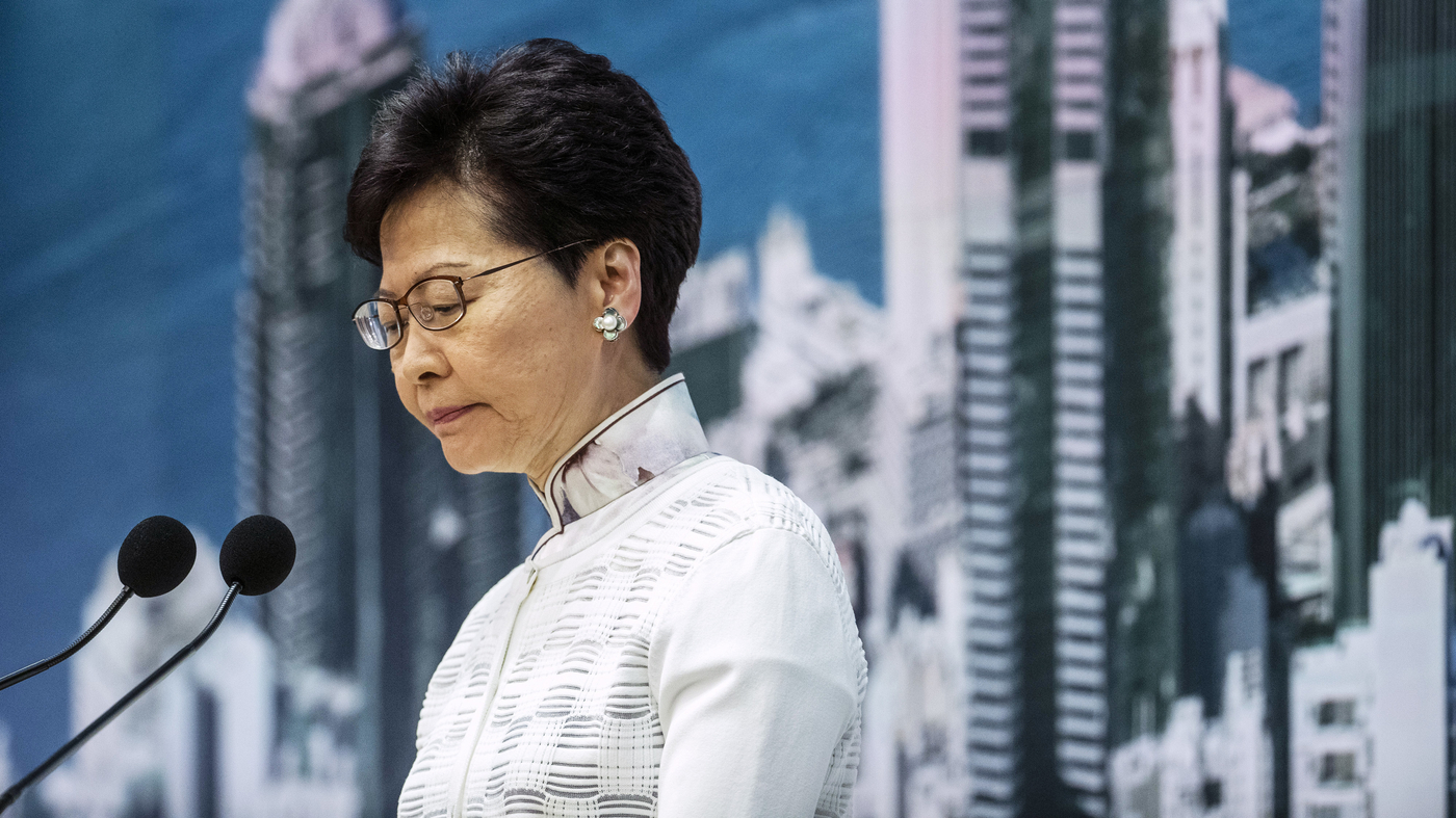 Hong Kong Leader Suspends Controversial Extradition Bill : NPR
