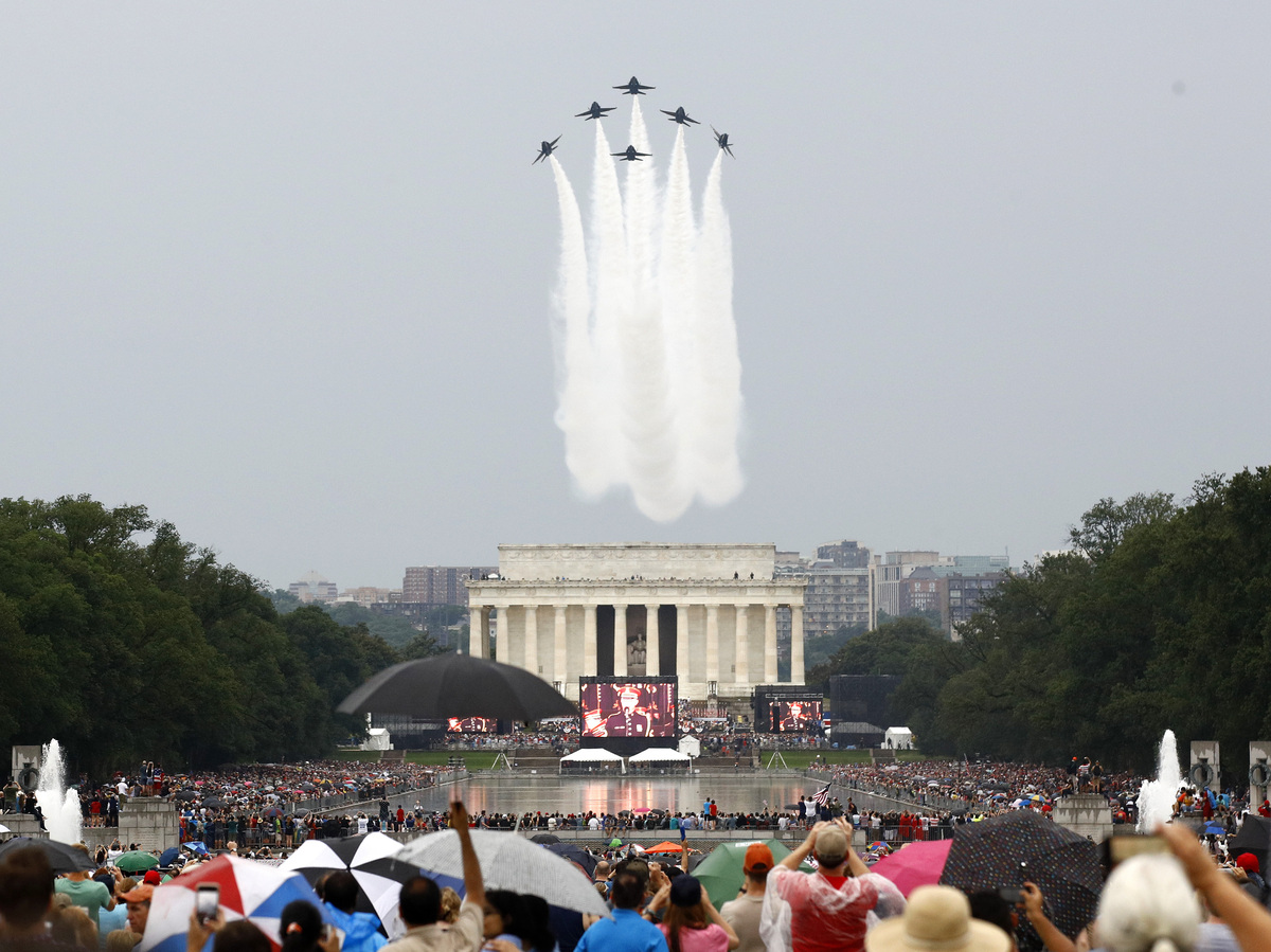 Pentagon Says Military Costs Of July 4 Were $1.2 Million : NPR