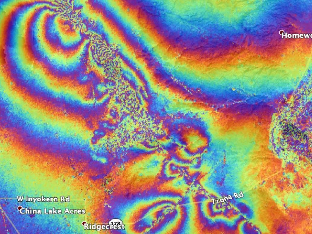 Rippling Rainbow Map Shows How California Earthquakes Moved The Earth ...
