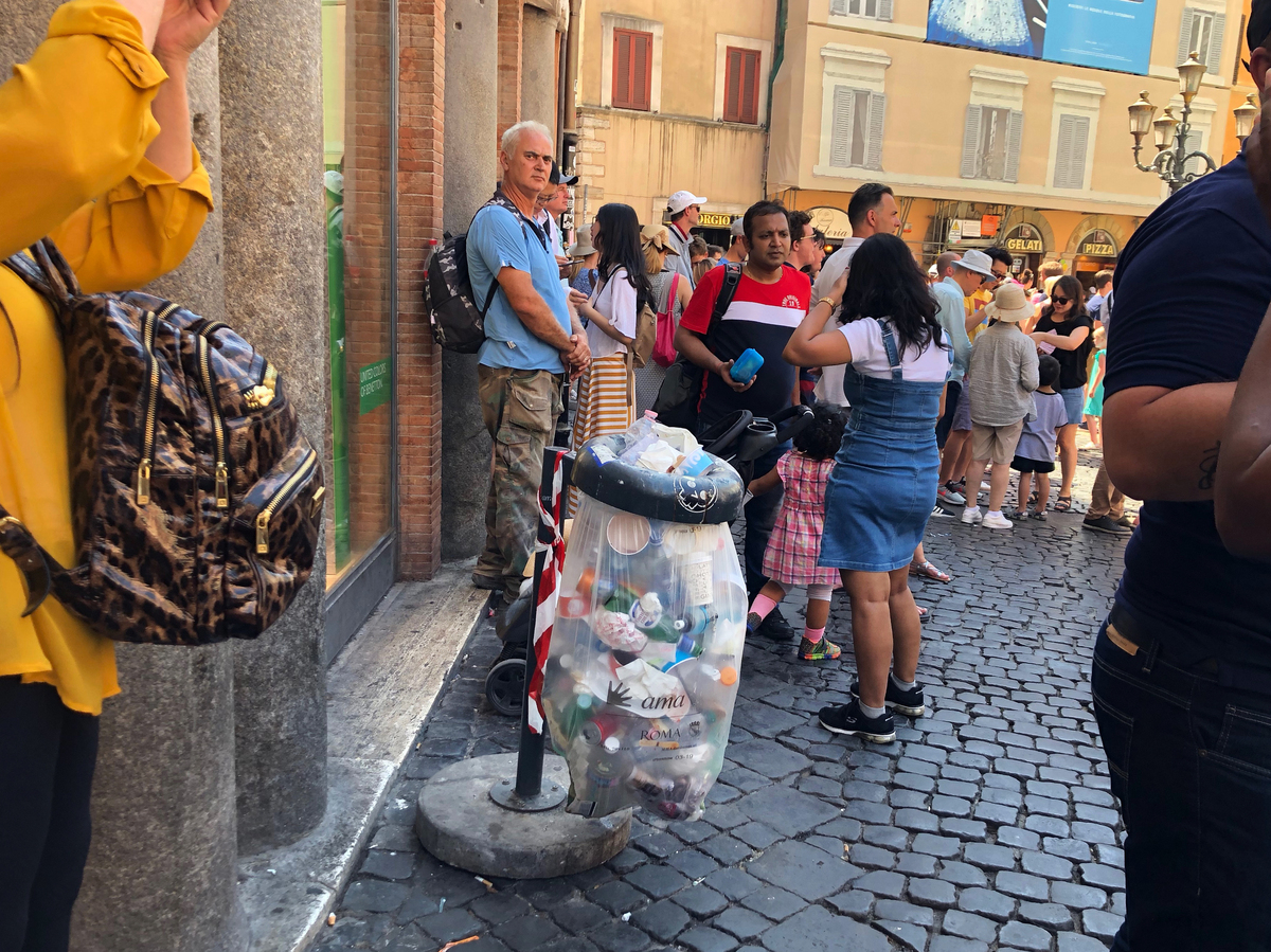 Trash Pileup In Rome Rots In Summer Hot Spell : NPR
