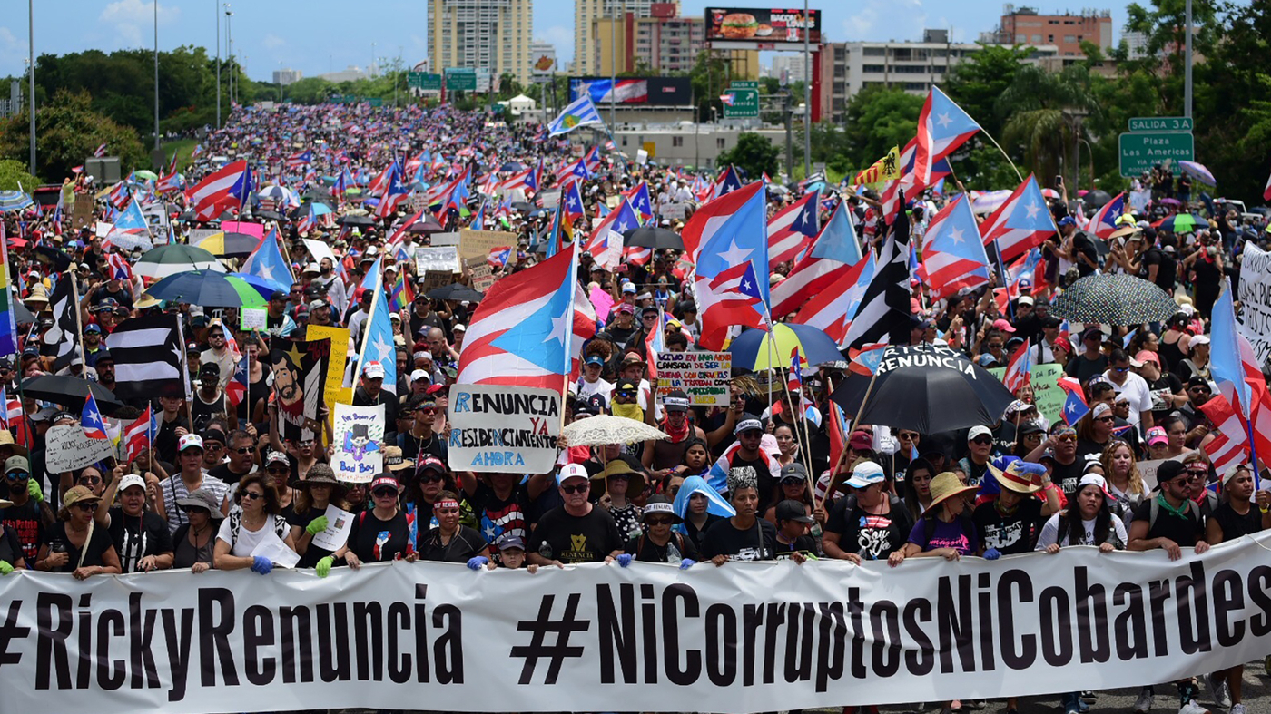 Protesters In Puerto Rico Fill Streets Calling For Governor To Resign : NPR