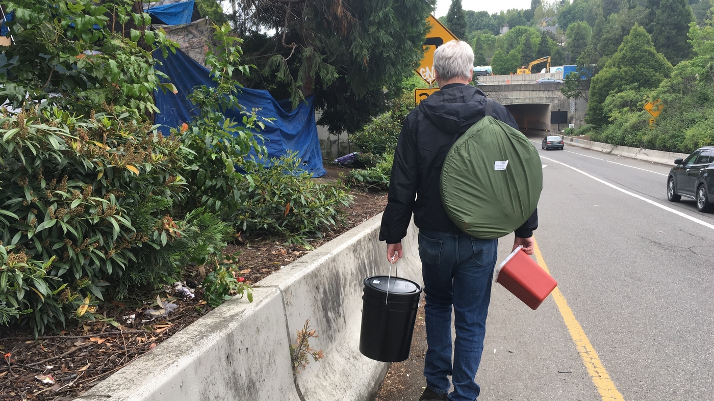 Seattle Man's Toilet Kit For The Homeless Brings Privacy, Opens Doors : NPR
