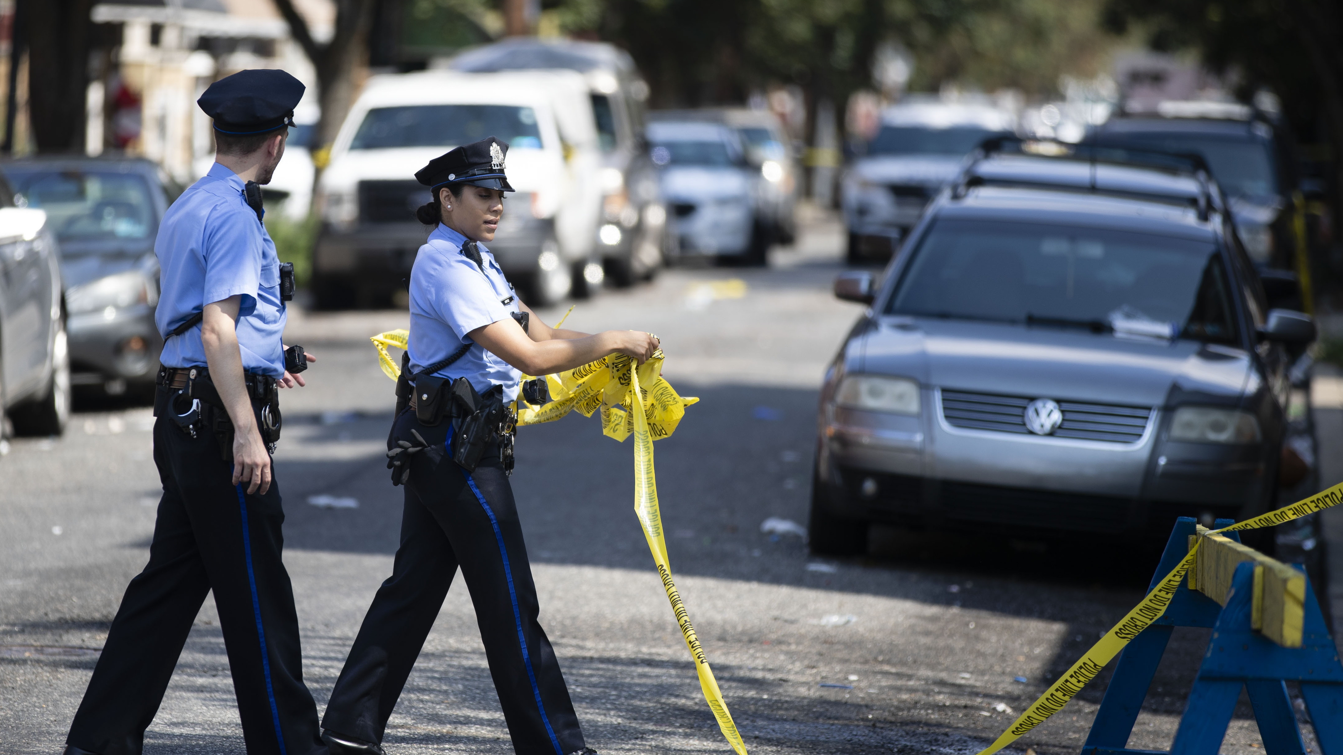 Philadelphia Police Officers Shot Or Otherwise Wounded In Gunbattle : NPR