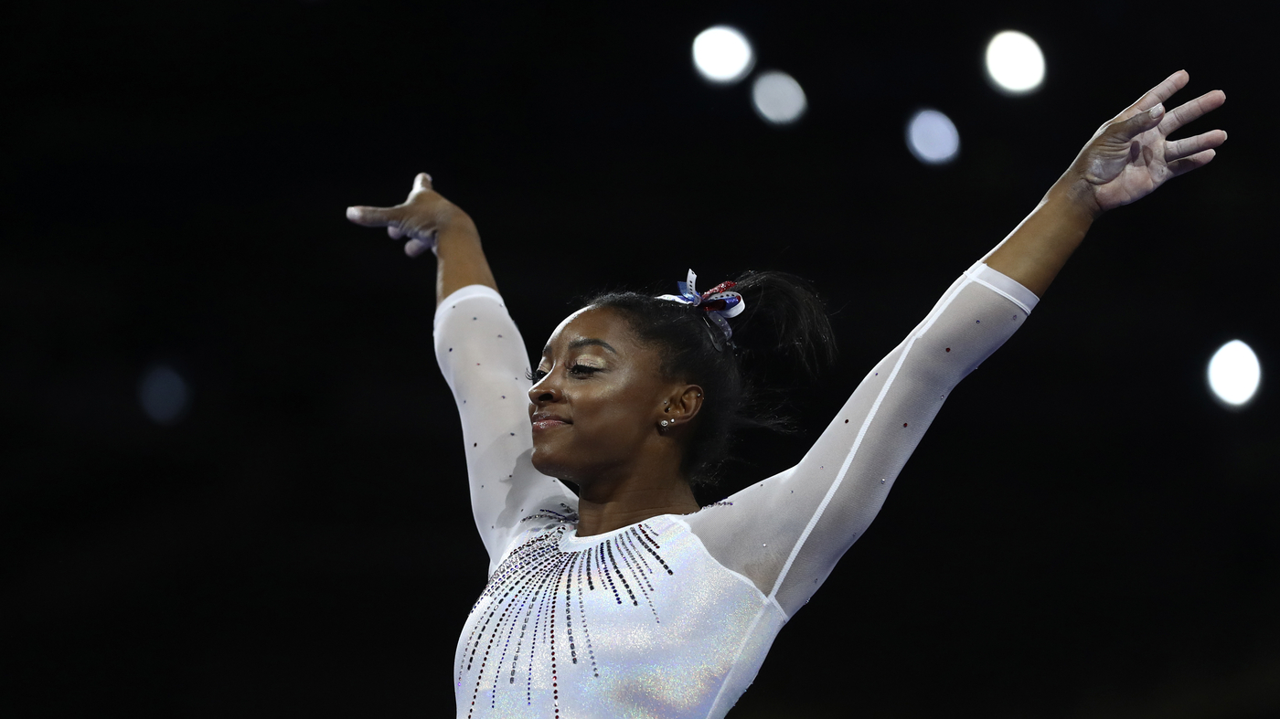 Simone Biles Wins Fifth All-Around World Championship Medal : NPR