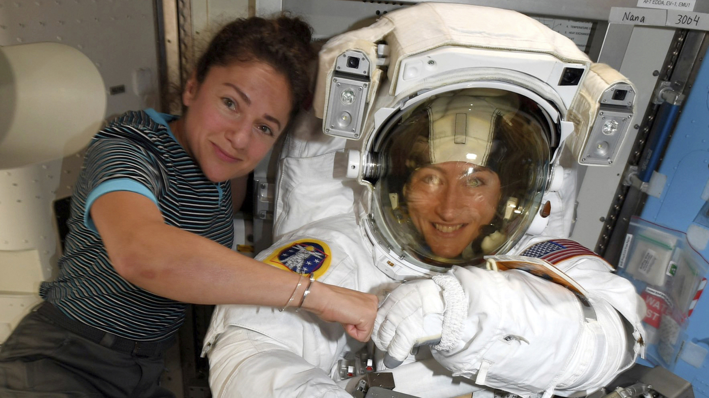 All-Female Spacewalk Makes History — Finally : Short Wave : NPR