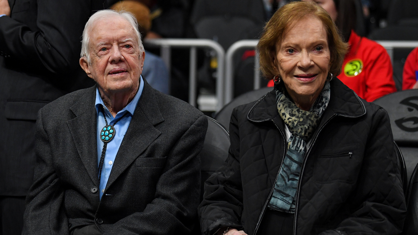 Jimmy Carter Hospitalized After Fracturing Pelvis In A Fall : NPR