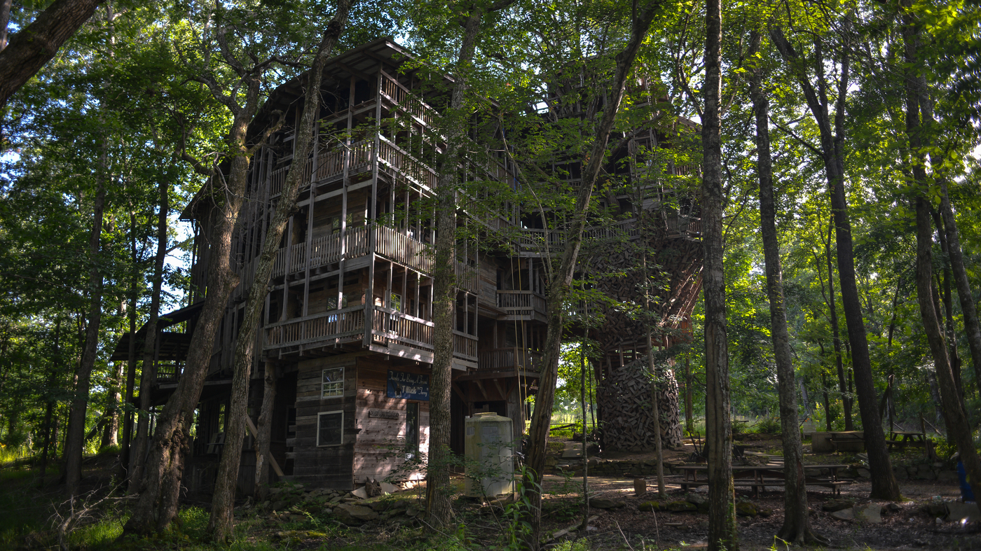 A Giant Treehouse 'Like A Castle' Is Destroyed By Fire In Tennessee : NPR