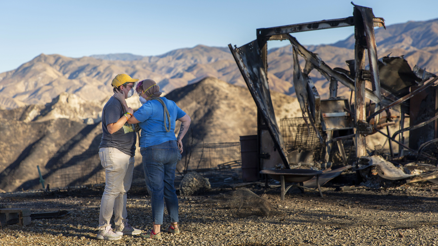 Southern California Tick Fire Destroys Family Farm : NPR