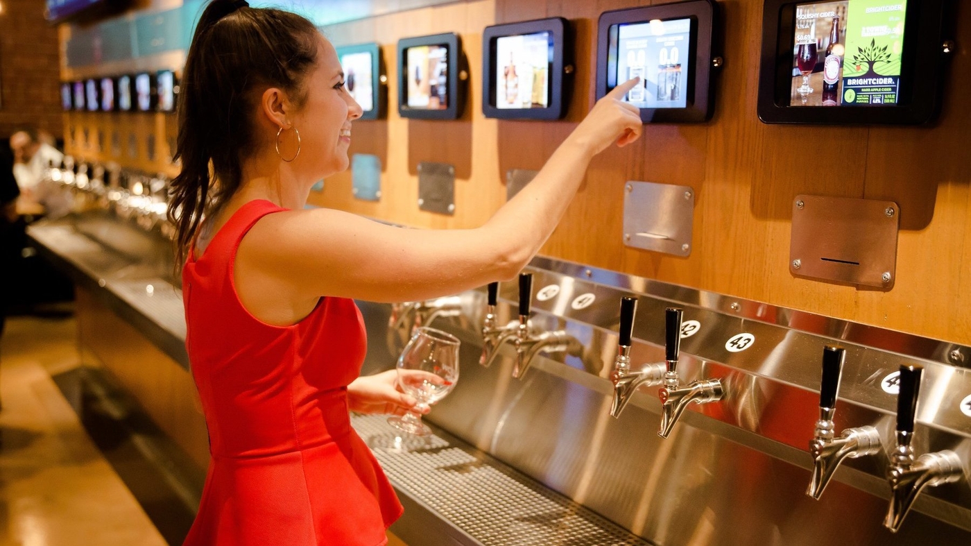 Touch-Screen Self-Serve Taps Take Off As Costs Rise For Bars : NPR