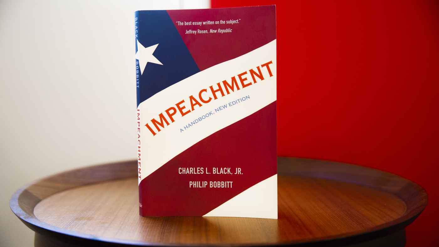 'Impeachment: A Handbook': How A 1974 Essay Might Guide Us Today : NPR