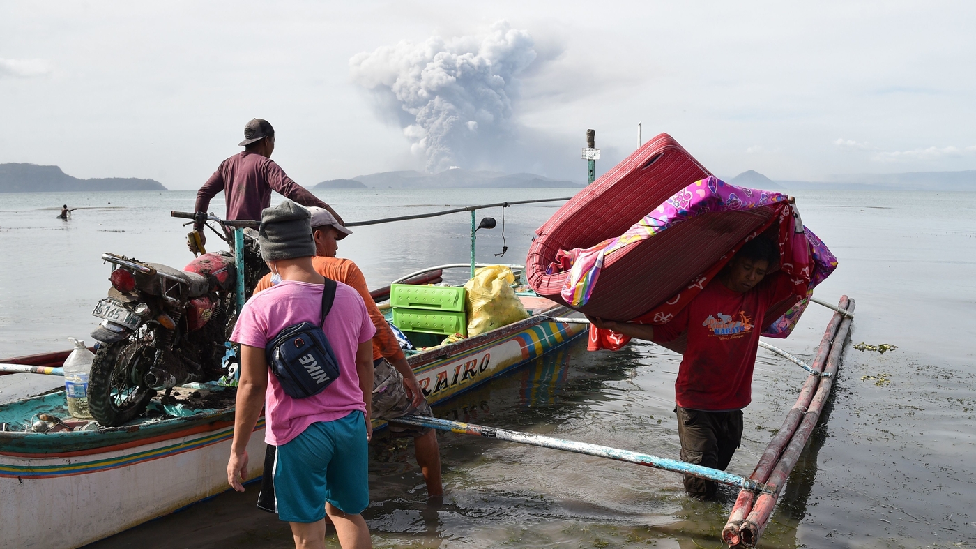 Taal Volcano Erupts In Philippines, Causing Thousands To Flee : NPR