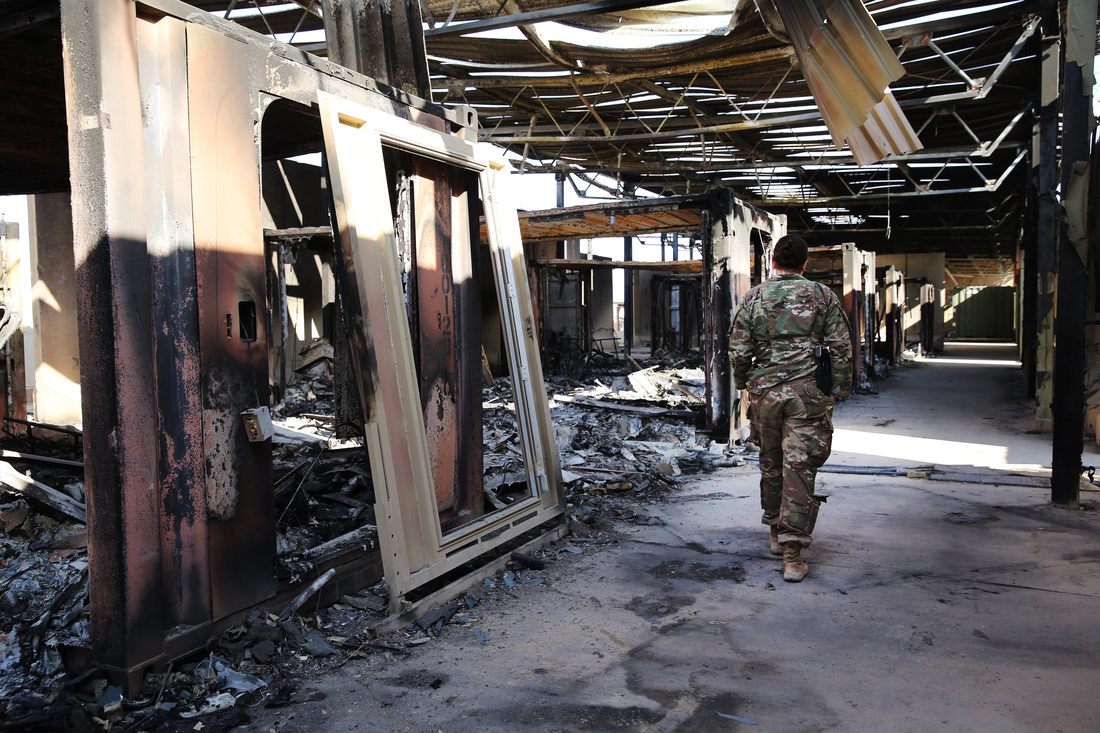 Photos: The Aftermath Of Iran's Missile Attack On Iraq's Ain al-Assad ...