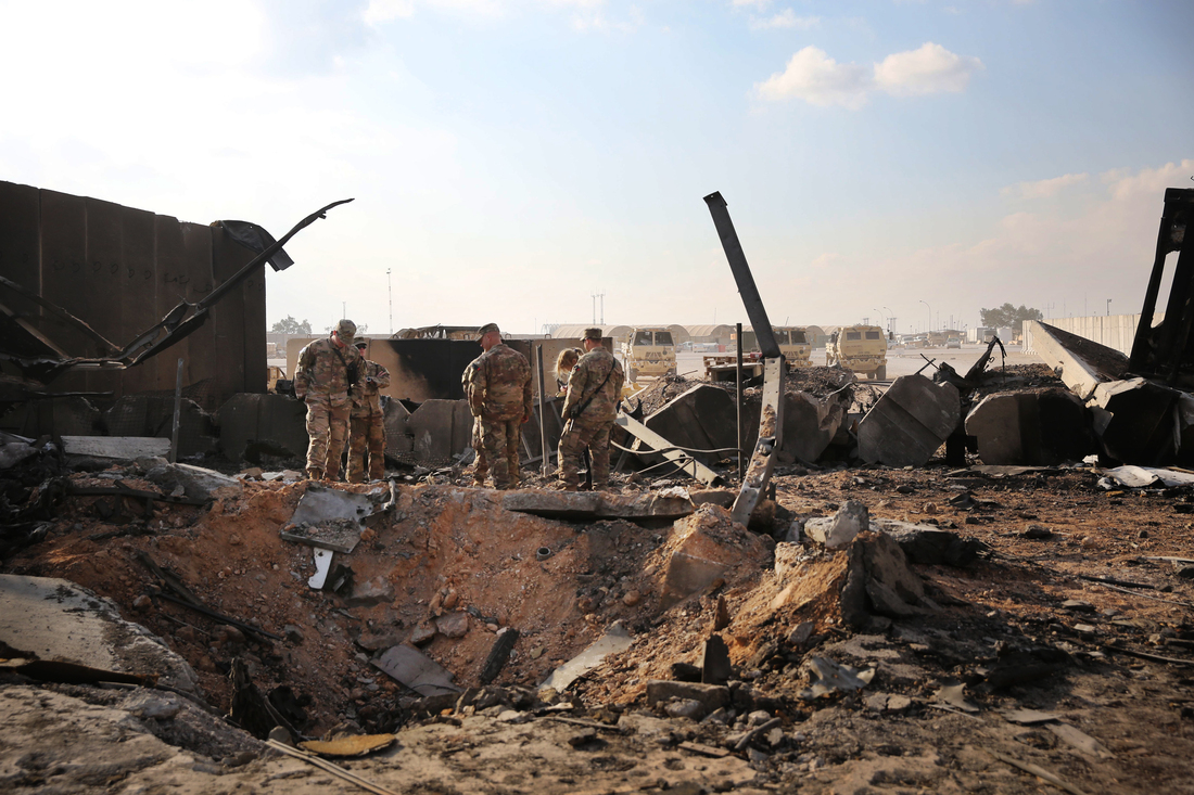 Photos: The Aftermath Of Iran's Missile Attack On Iraq's Ain al-Assad ...