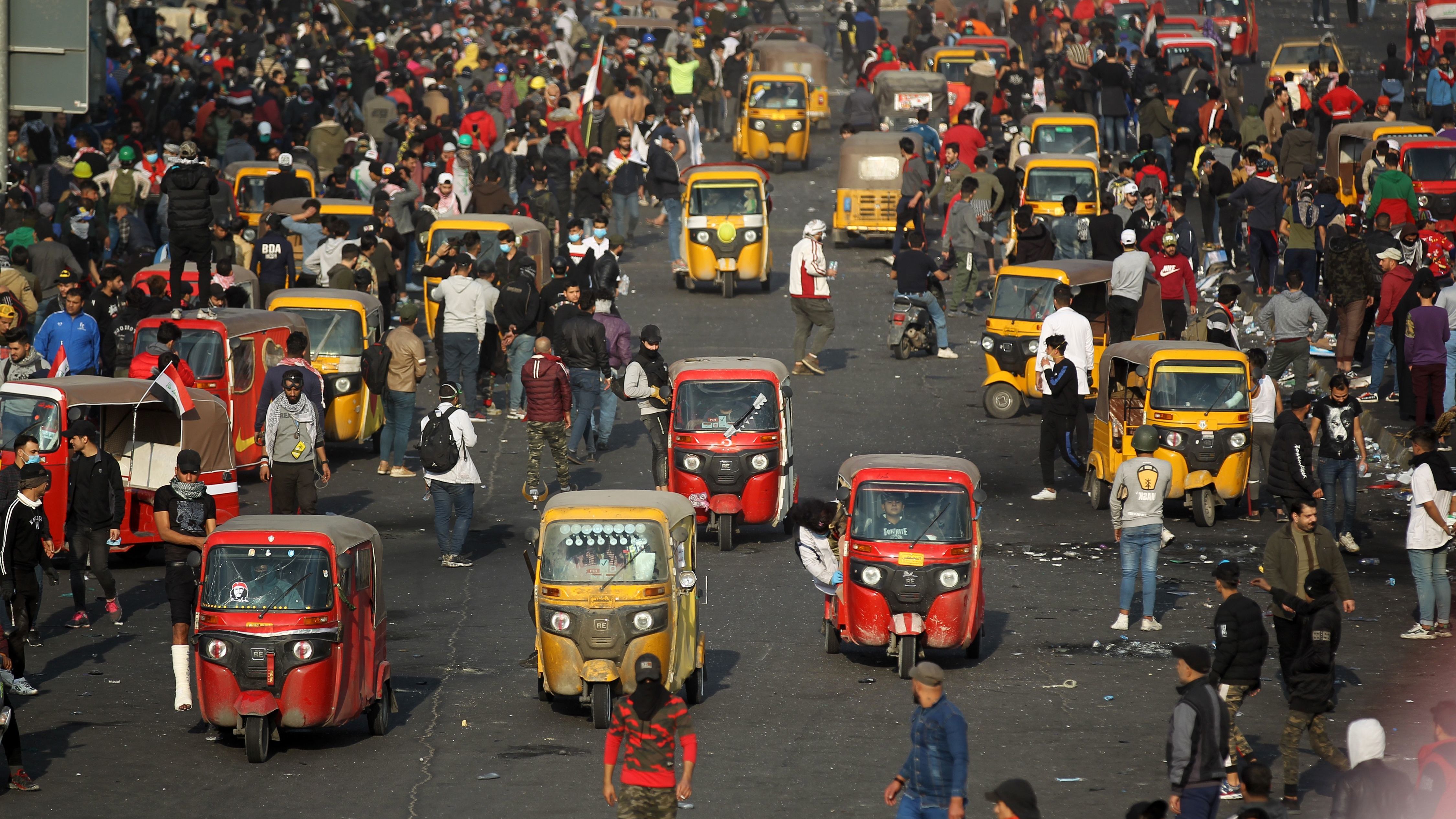 'We Are Not Going To Leave': Iraq's Protests Escalate : NPR