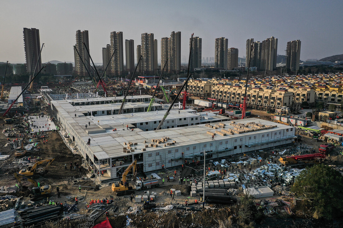 Coronavirus Triggers Hospital Building Boom In Wuhan, China : Goats and Soda : NPR