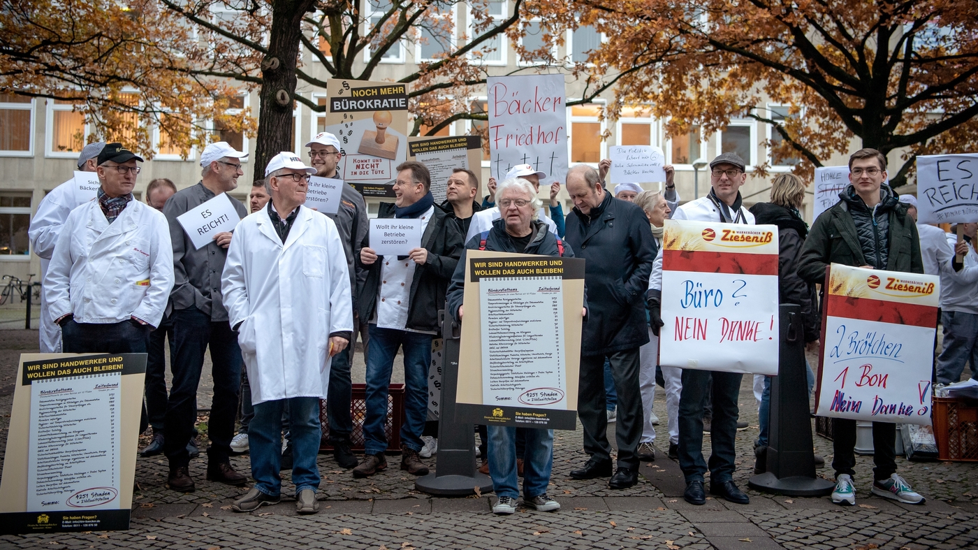German Bakeries Are Getting Sweet Revenge On New Receipt Law : NPR