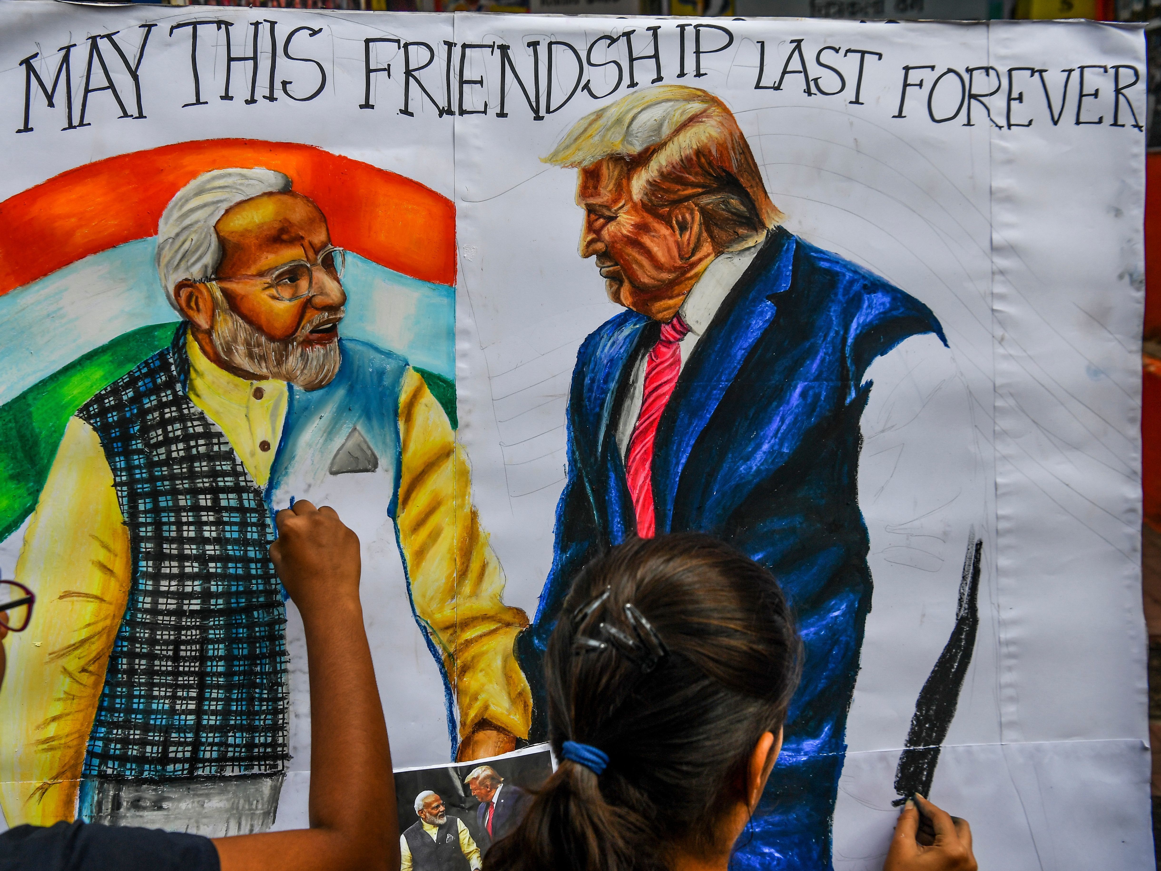 'Namaste Trump!' India's Modi Welcomes U.S. Leader With An Epic Party ...