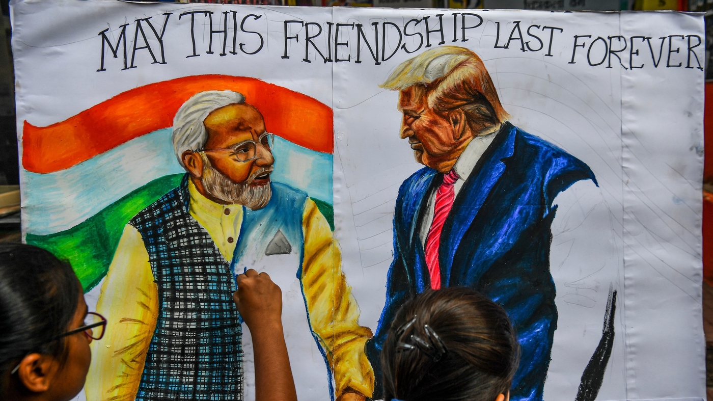 Trump In India: With 'Namaste Trump!' India's Modi Welcomes U.S. Leader ...