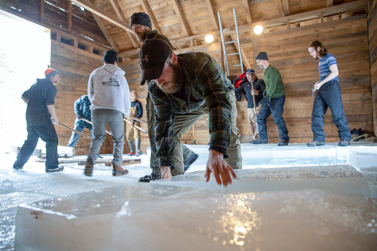 Maine Ice Harvesting : NPR