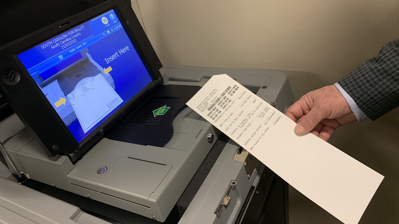 South Carolina Primary Voters Will Use Brand New Machines : NPR