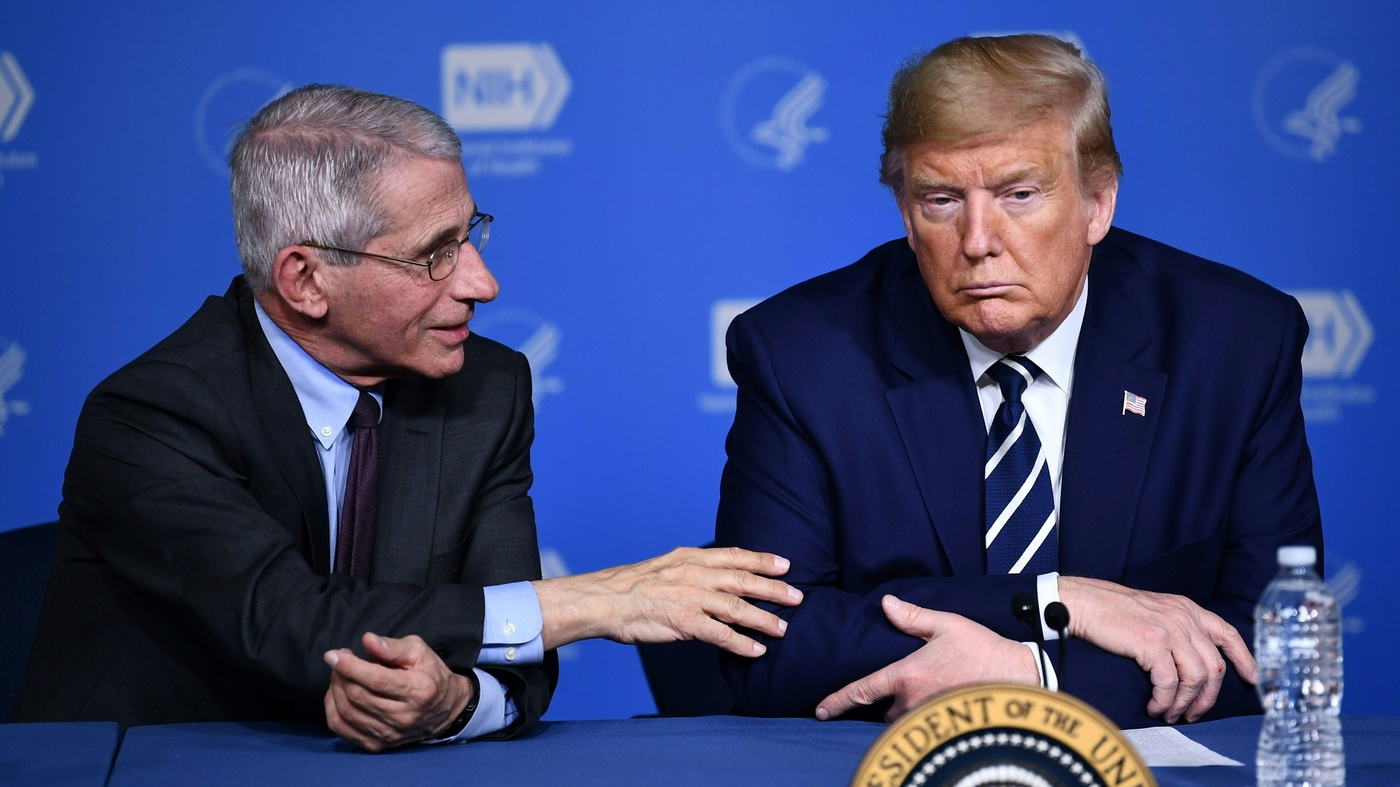 Trump's Gut Collides With Science on Coronavirus Messaging : NPR