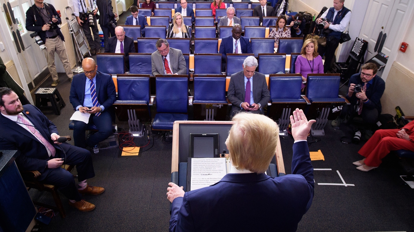 Trump Turns To Online Campaigning Amid Coronavirus Pandemic : NPR