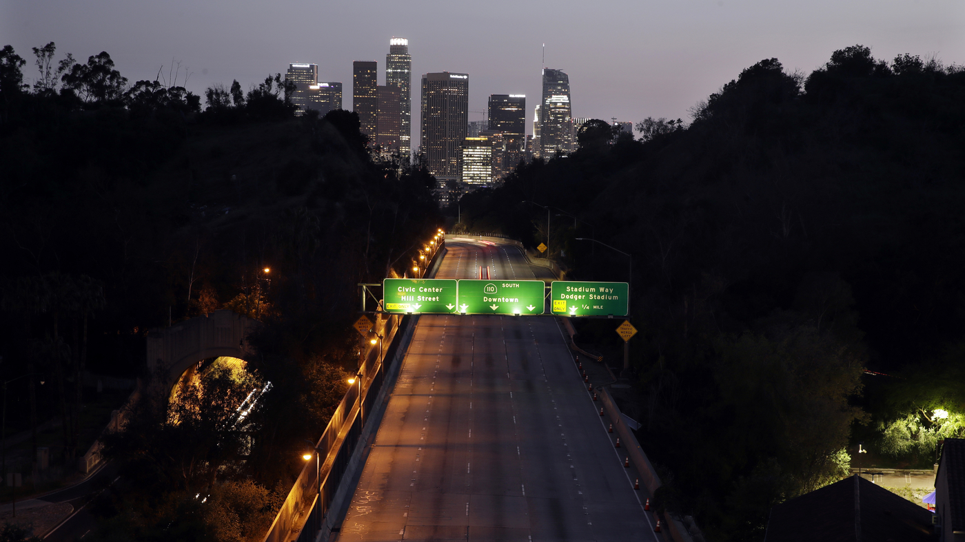 A Coronavirus Plus: Wide-Open Highways In Los Angeles : Coronavirus ...