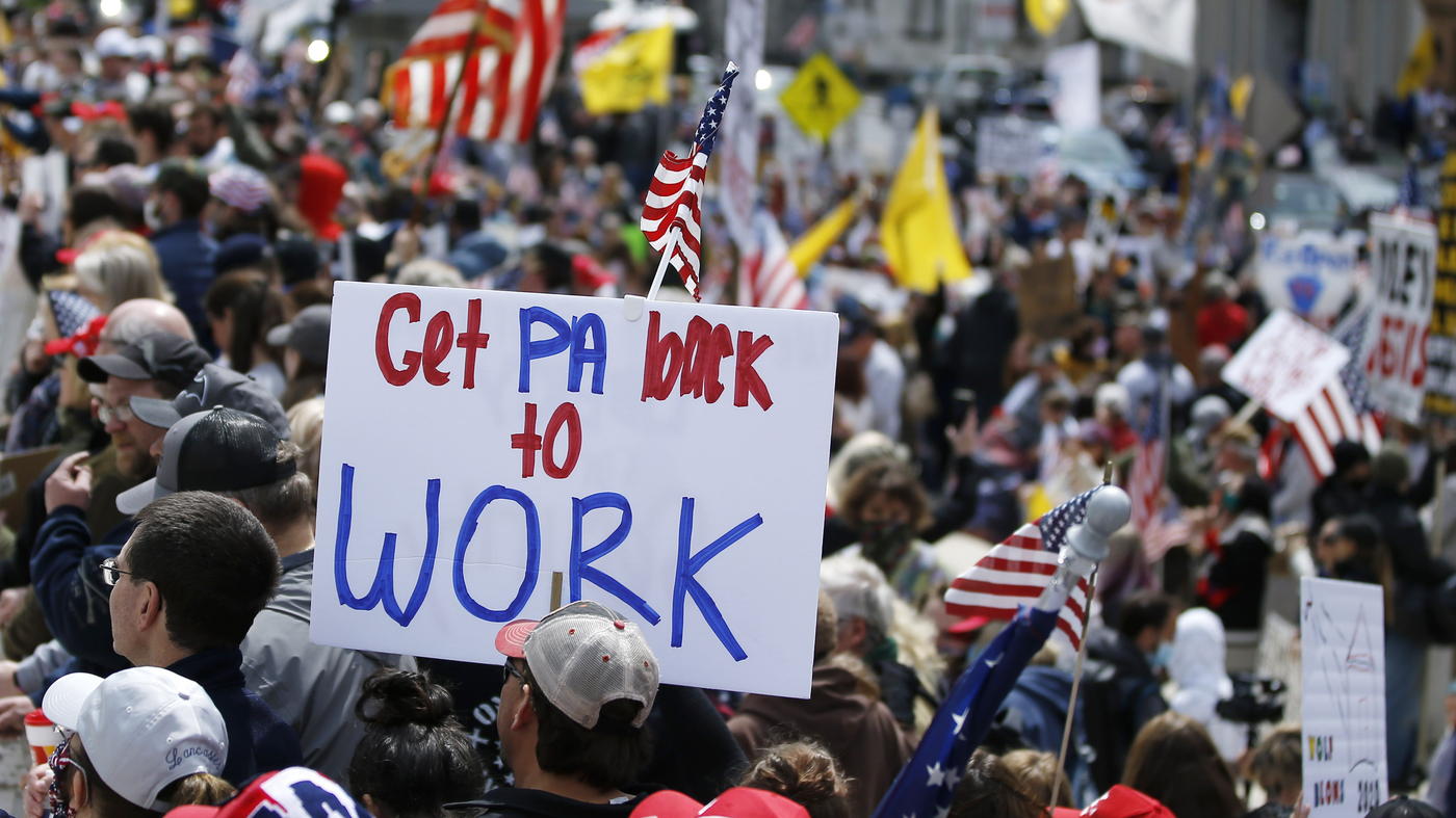 Anti-Quarantine Protest Draws Crowd In Harrisburg, Pa., But Gov. Keeps ...