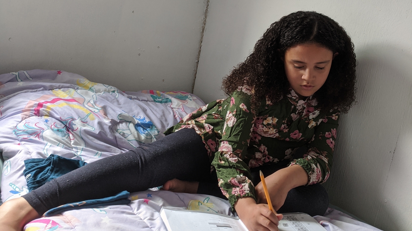 Homeless Families Face High Hurdles Home-Schooling Their Kids : NPR