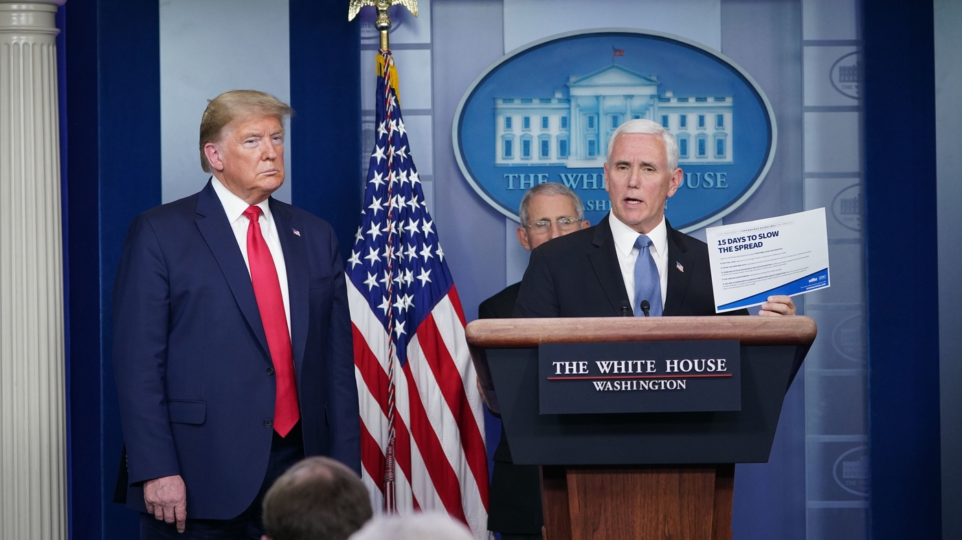 Mike Pence's Role Leading The White House Coronavirus Task Force : NPR