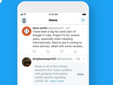 Twitter Now Labels 'Potentially Harmful' Coronavirus Tweets | NCPR News