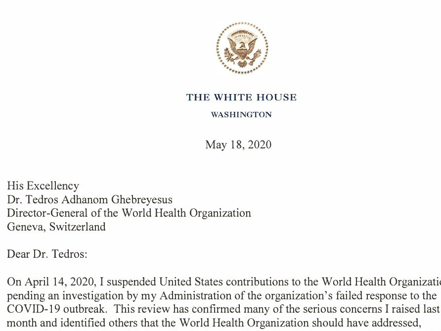 Fact-Checking And Assessing Trump's Letter Of Rebuke To WHO | NCPR News