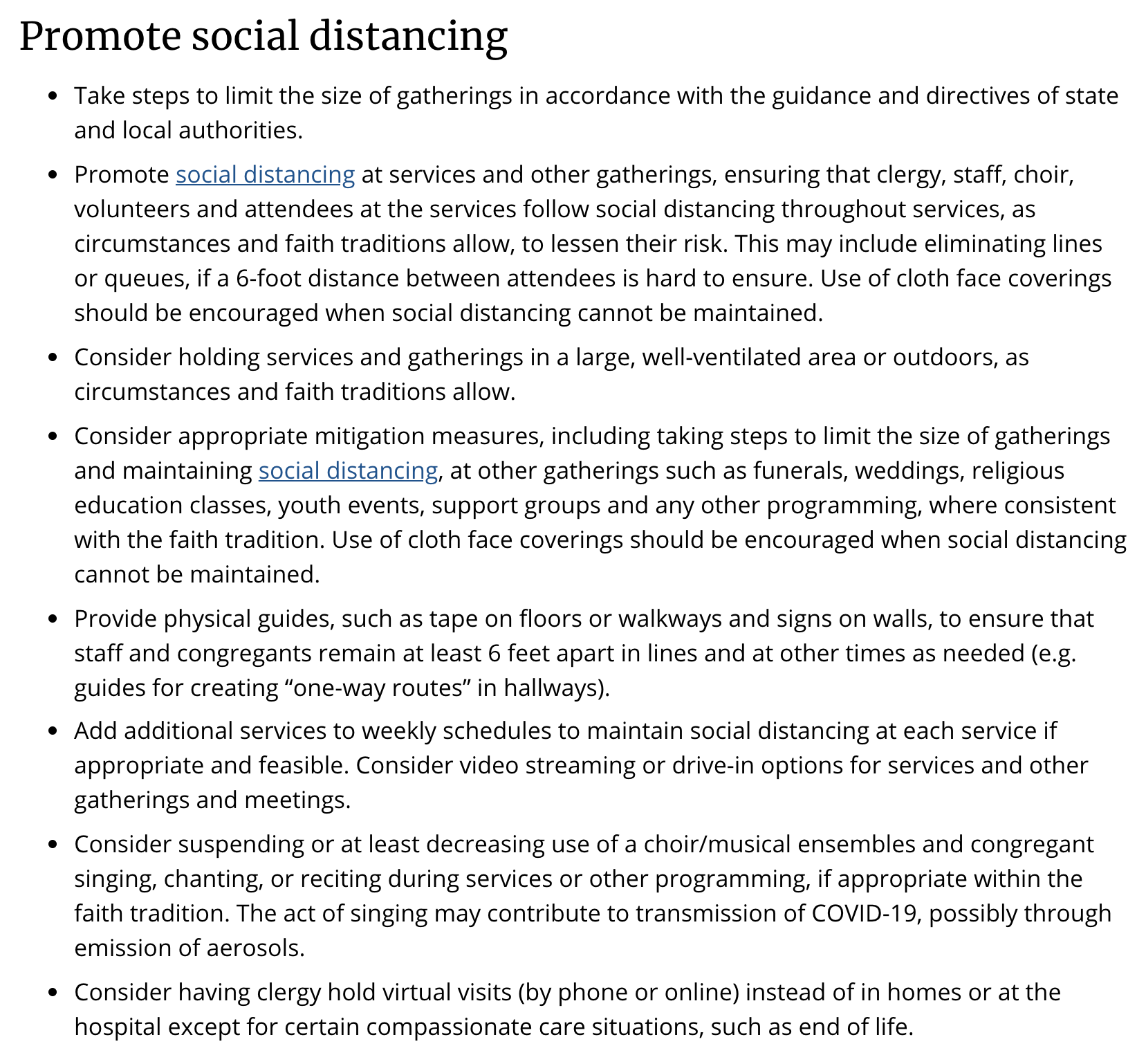 CDC Quickly Changed Its Guidance On Limiting Choirs At Religious ...