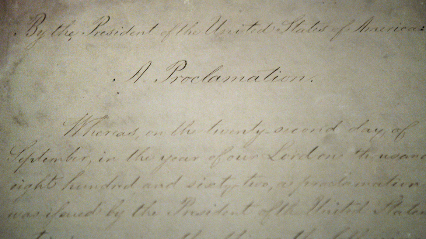 Celebrating Juneteenth: A Reading Of The Emancipation Proclamation : NPR