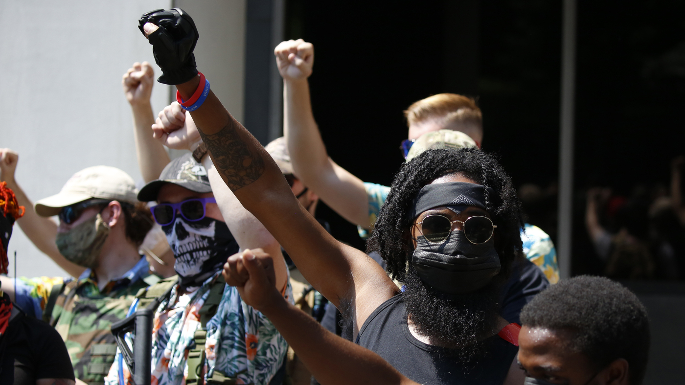 Richmond Rally Turns Into Showdown On Race : NPR