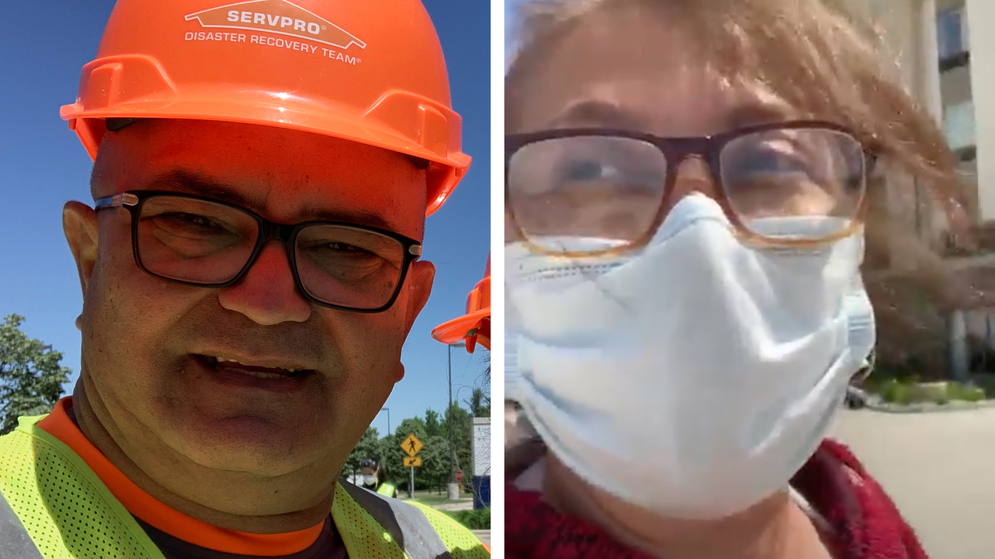 Disaster Recovery Workers Confront COVID-19 : NPR