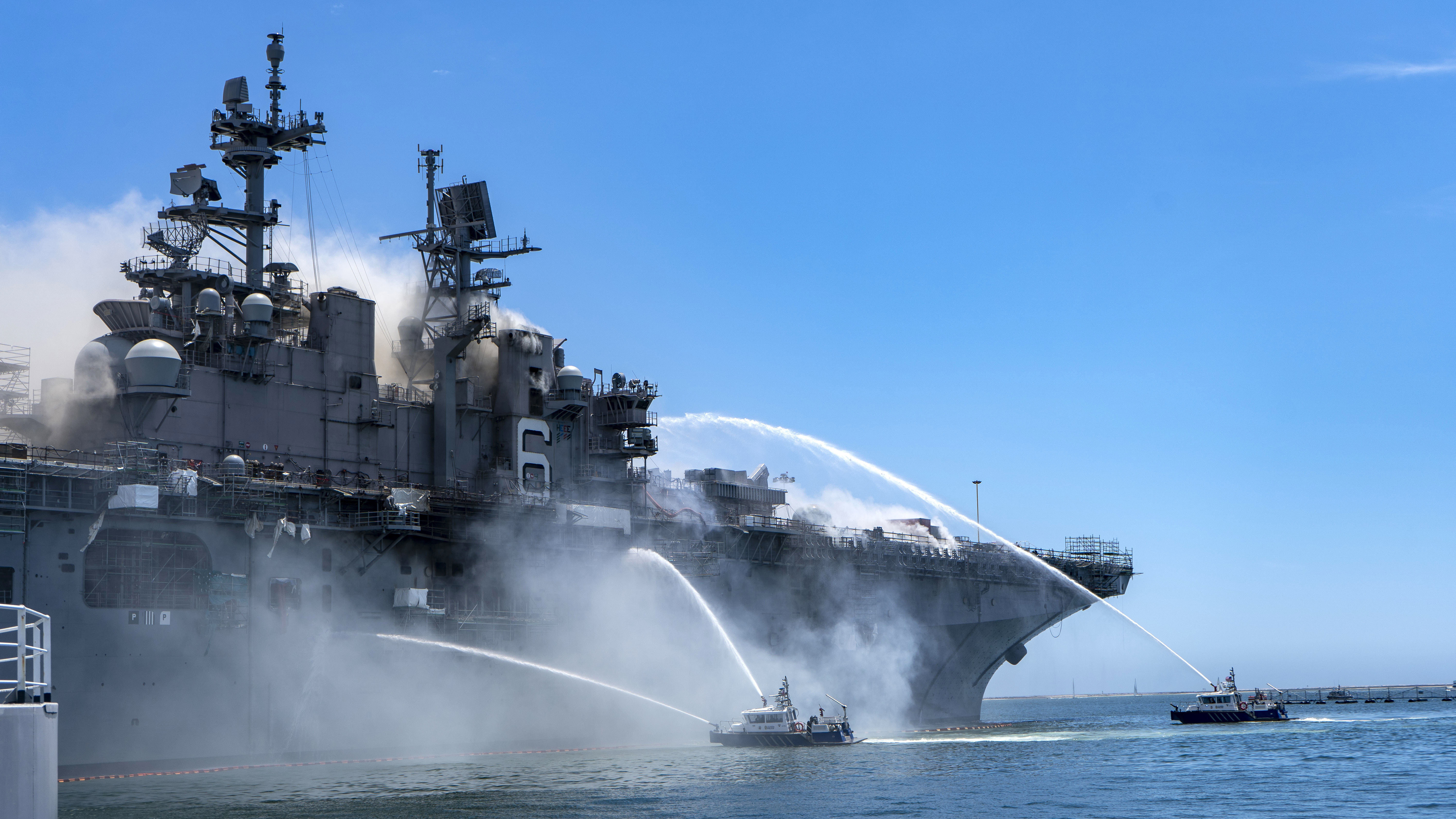 Explosion Aboard Navy Warship In San Diego Injures At Least 57 : NPR