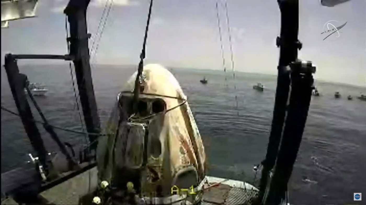 NASA Astronauts Carried Safely Home On SpaceX Rocket : NPR