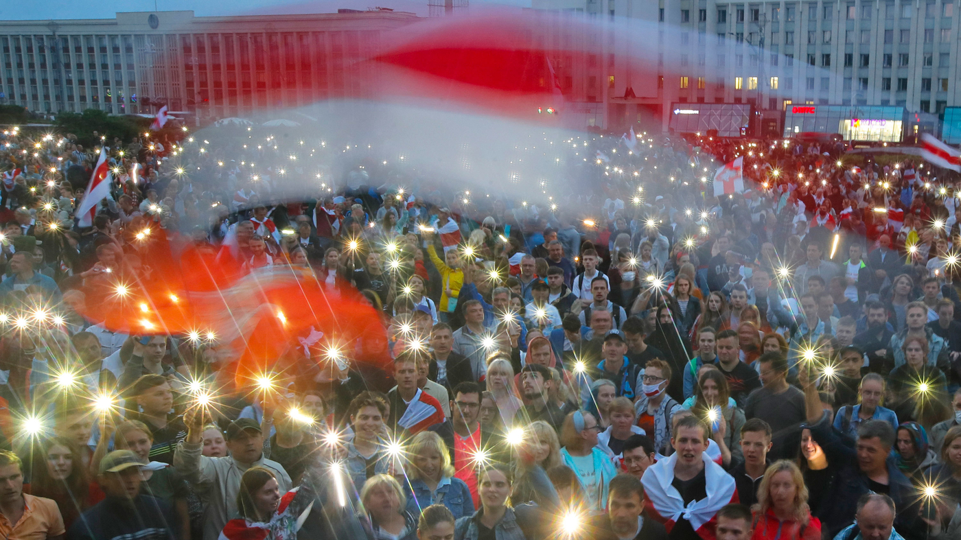 PHOTOS: Belarus' Massive And Unprecedented Protests : The Picture Show ...