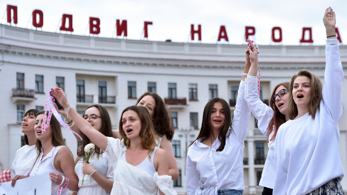 PHOTOS: Belarus' Massive And Unprecedented Protests : The Picture Show ...