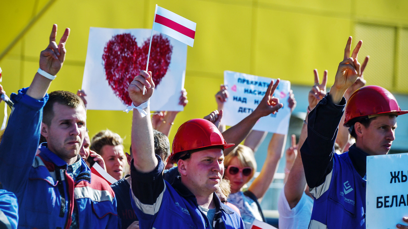 PHOTOS: Belarus' Massive And Unprecedented Protests : The Picture Show ...