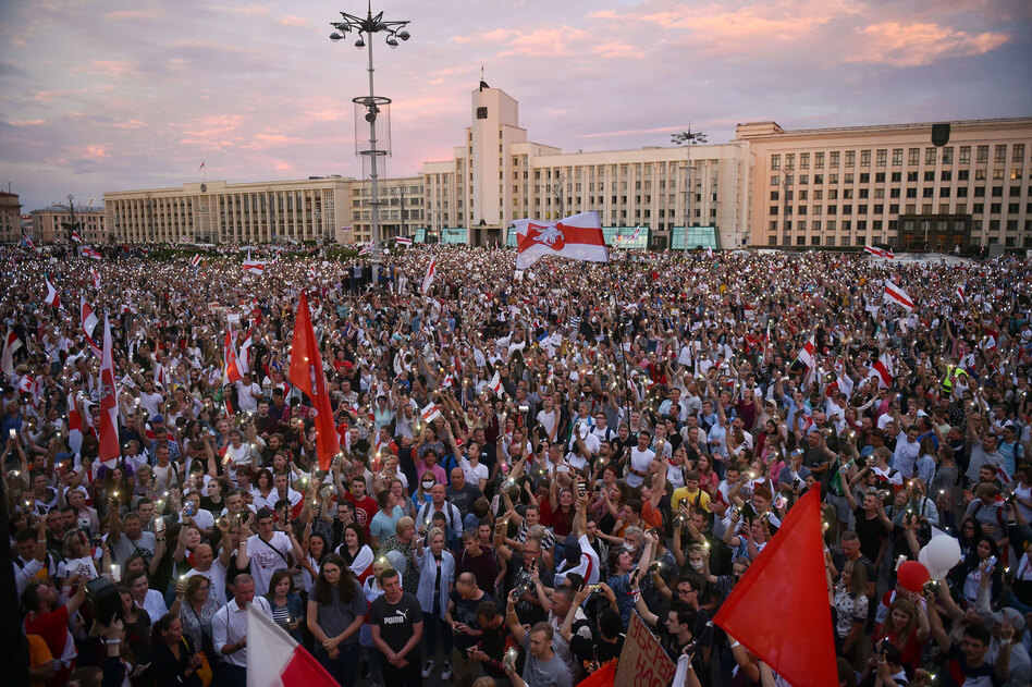 PHOTOS: Belarus' Massive And Unprecedented Protests | WBUR PHOTOS: Belarus' Massive And Unprecedented Protests | WBUR