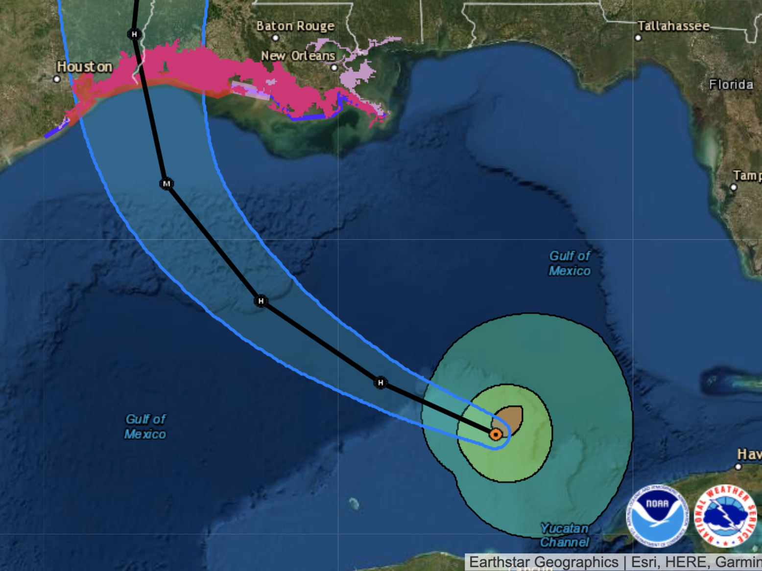 Hurricane Laura Is Forecast To Hit U.S. Gulf Coast As Category 4 ...