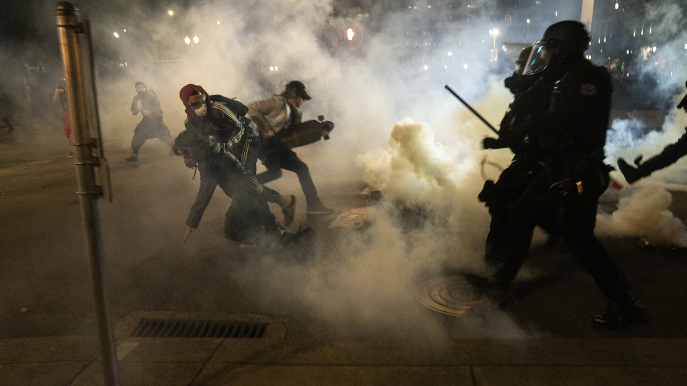 Portland Protests Declared Riot But Is This Rooted In Racism? : NPR