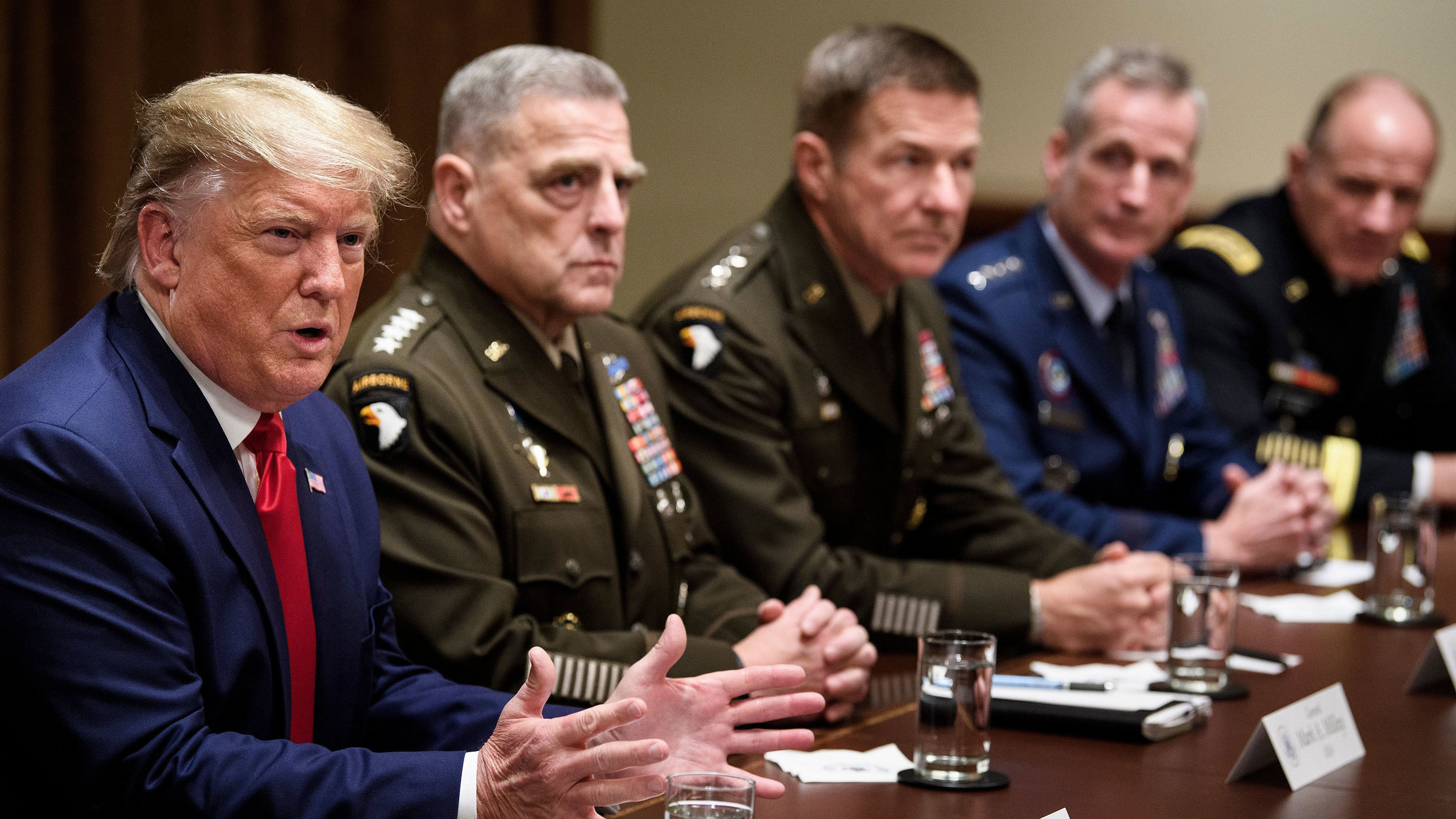 Trump's Attacks Put Military In 'Presidential Campaign Minefield' : NPR