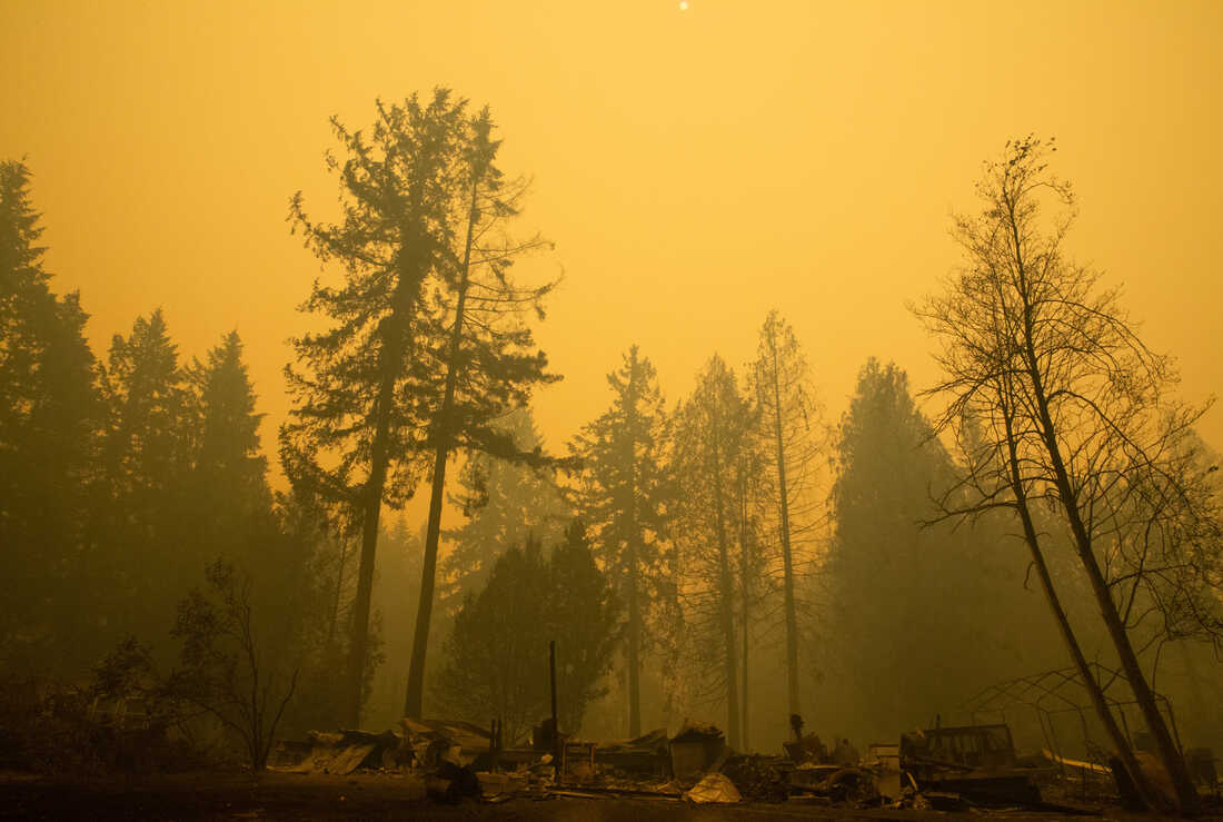 Fires Rage In Oregon : The Picture Show : NPR