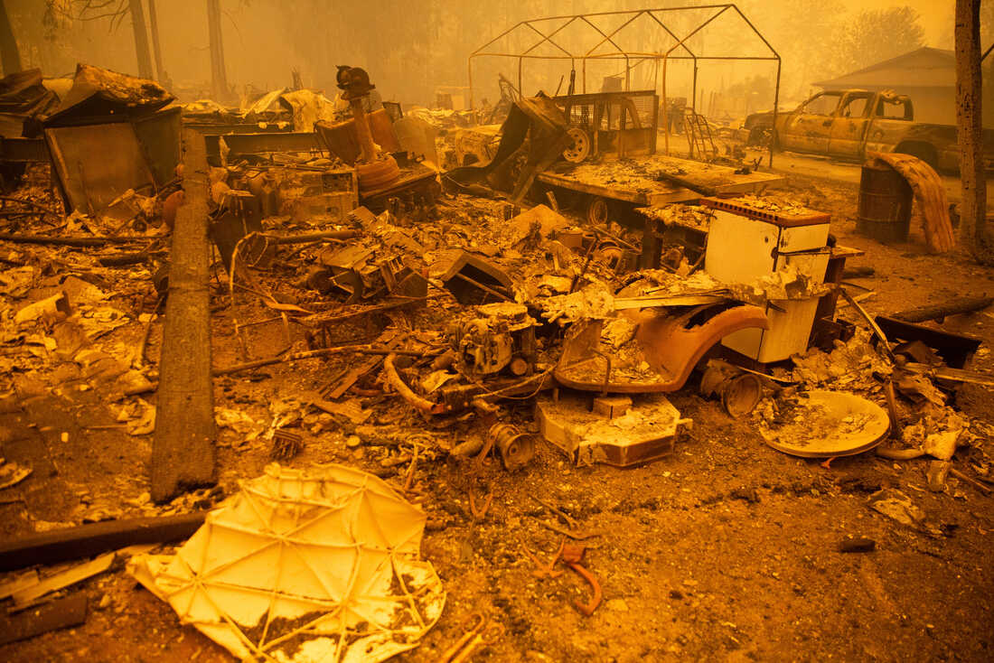 Fires Rage In Oregon : The Picture Show : NPR