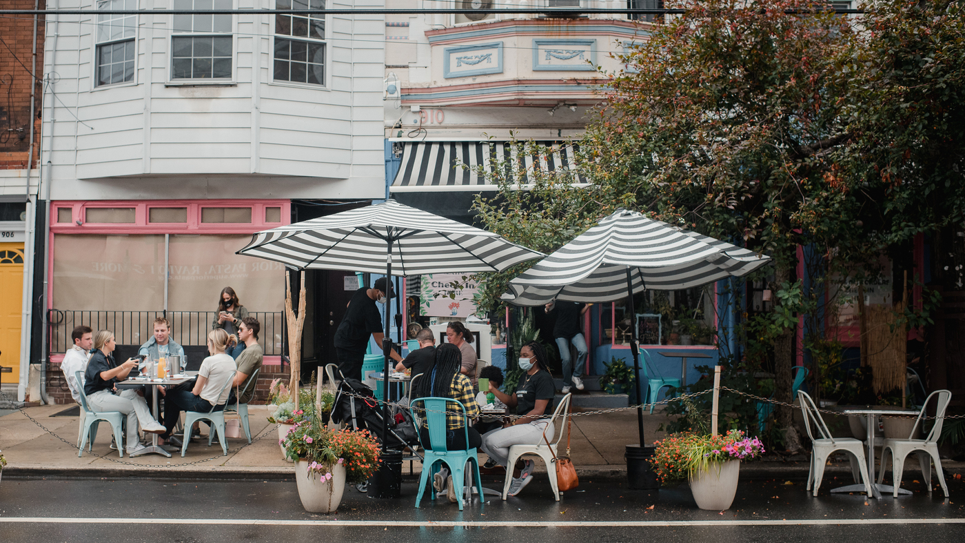 There's A New Dining Hot Spot In Cities: Your Parking Space : NPR