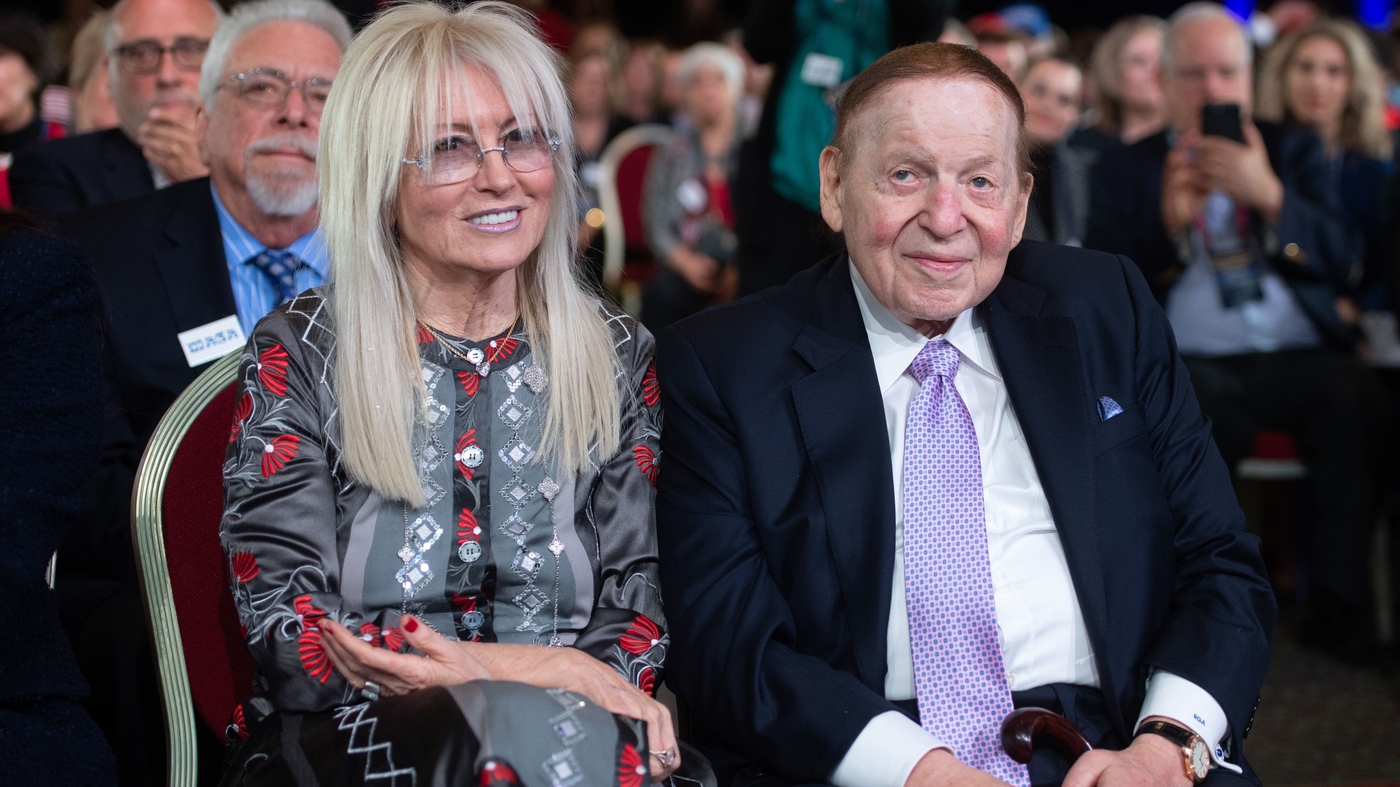 Sheldon, Miriam Adelson Give $75 Million To Pro-Trump Super PAC : NPR
